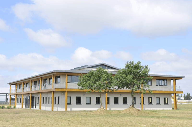 Bureaux Bio Habitat | Structure bois béton hybride 1050 m²