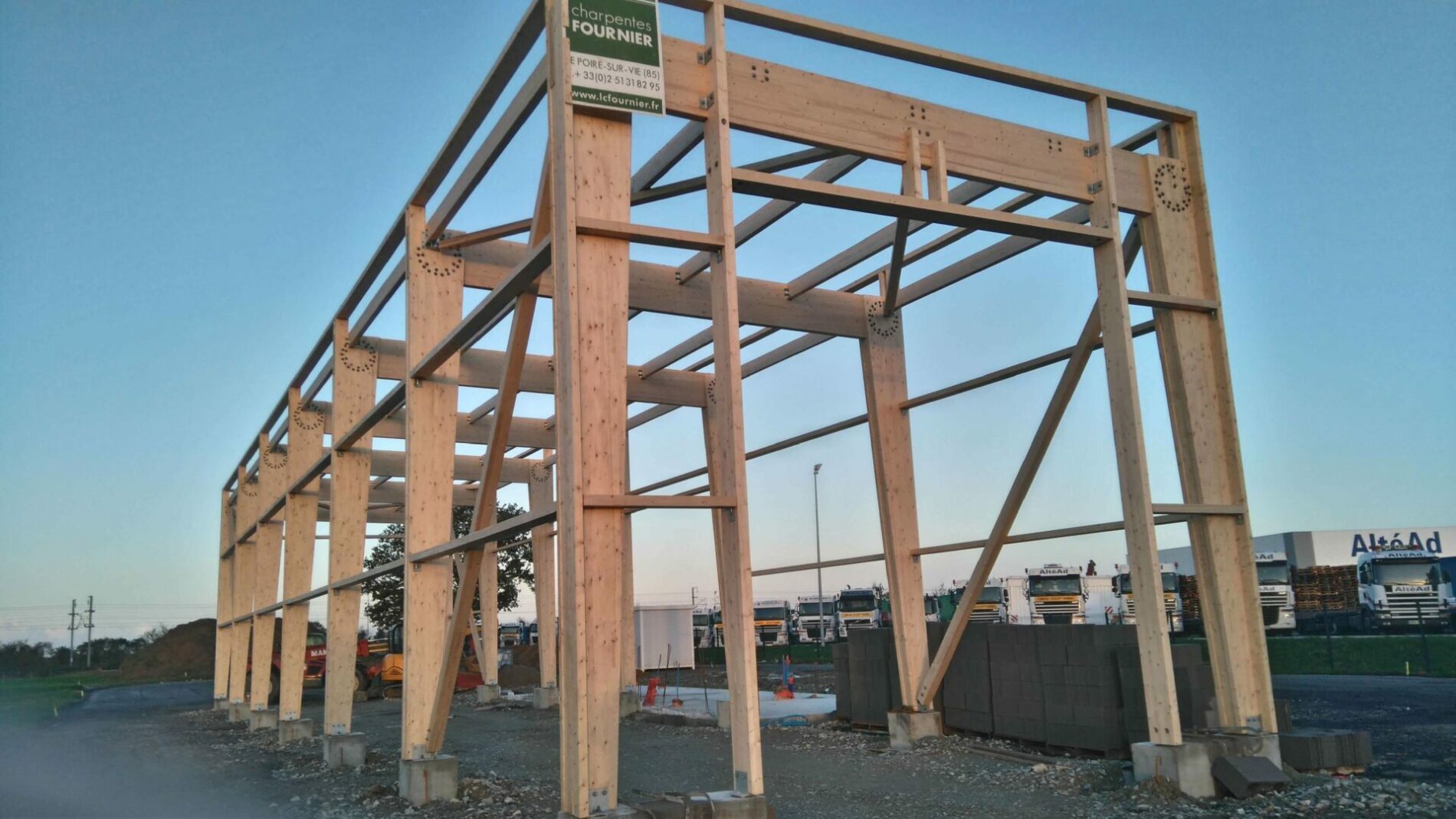 PLSA 85 | Structure tunnel | Charpente bois lamellé-collé